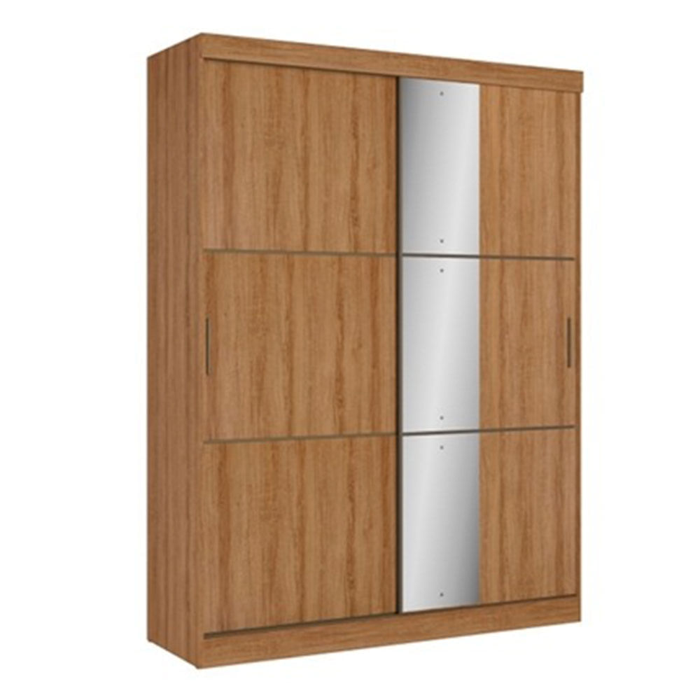 Guarda-Roupa 2 Portas THB Confort Slim Glass Almendra 5621