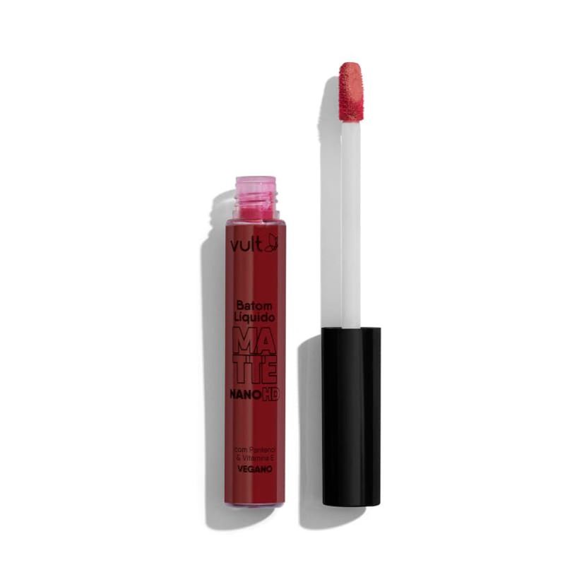 Batom Líquido Vult Matte Bordô Nano HD