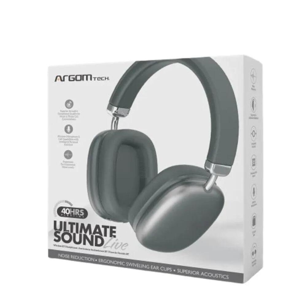Headset Bluetooth Ultimate Argom Sound Live Preto (MP)