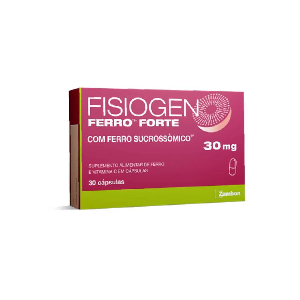 Fisiogen Ferro Forte 30mg 30 Cápsulas Zambon