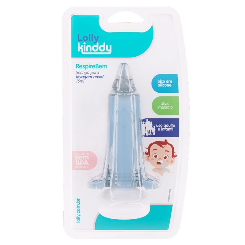 Seringa Para Lavagem Nasal Lolly Azul 15ml
