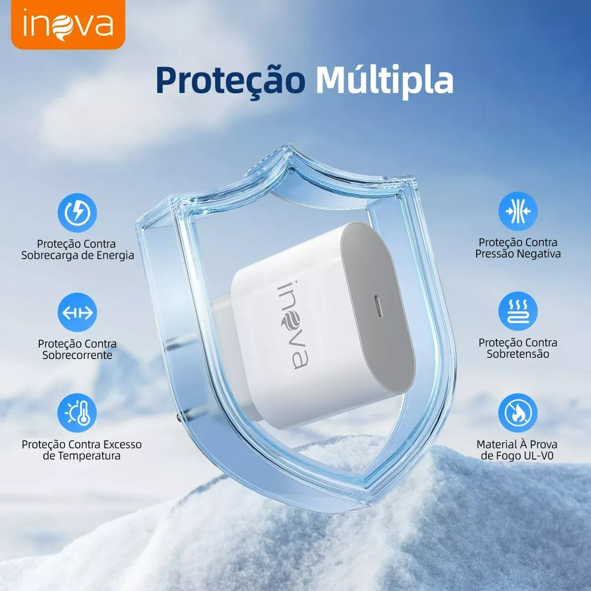 Kit Smartwatch Inova Com Pulseira Preto Lisa Fone E Carregador (MP)