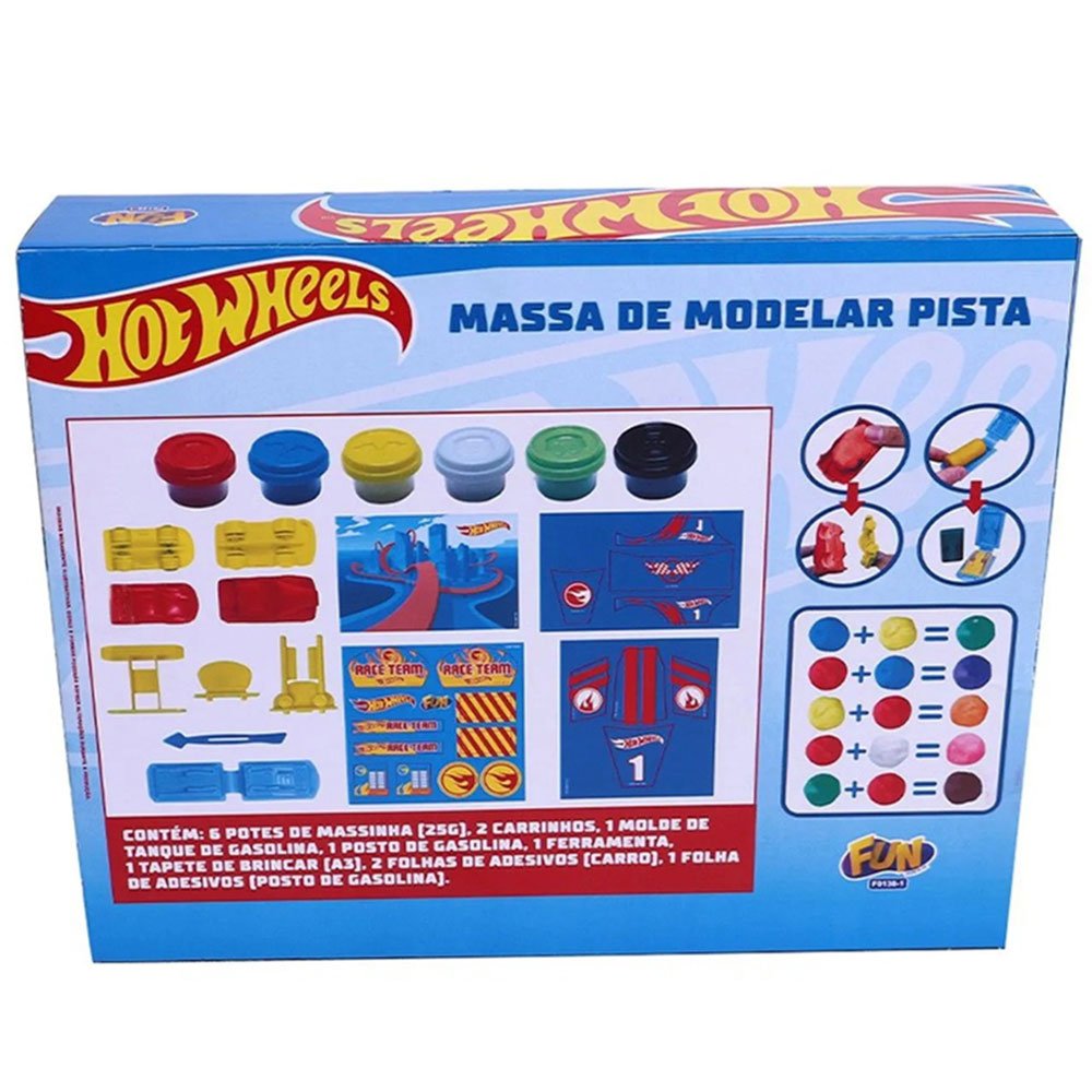 Massinha de Modelar Hot Wheels Pista Fun F0138-1