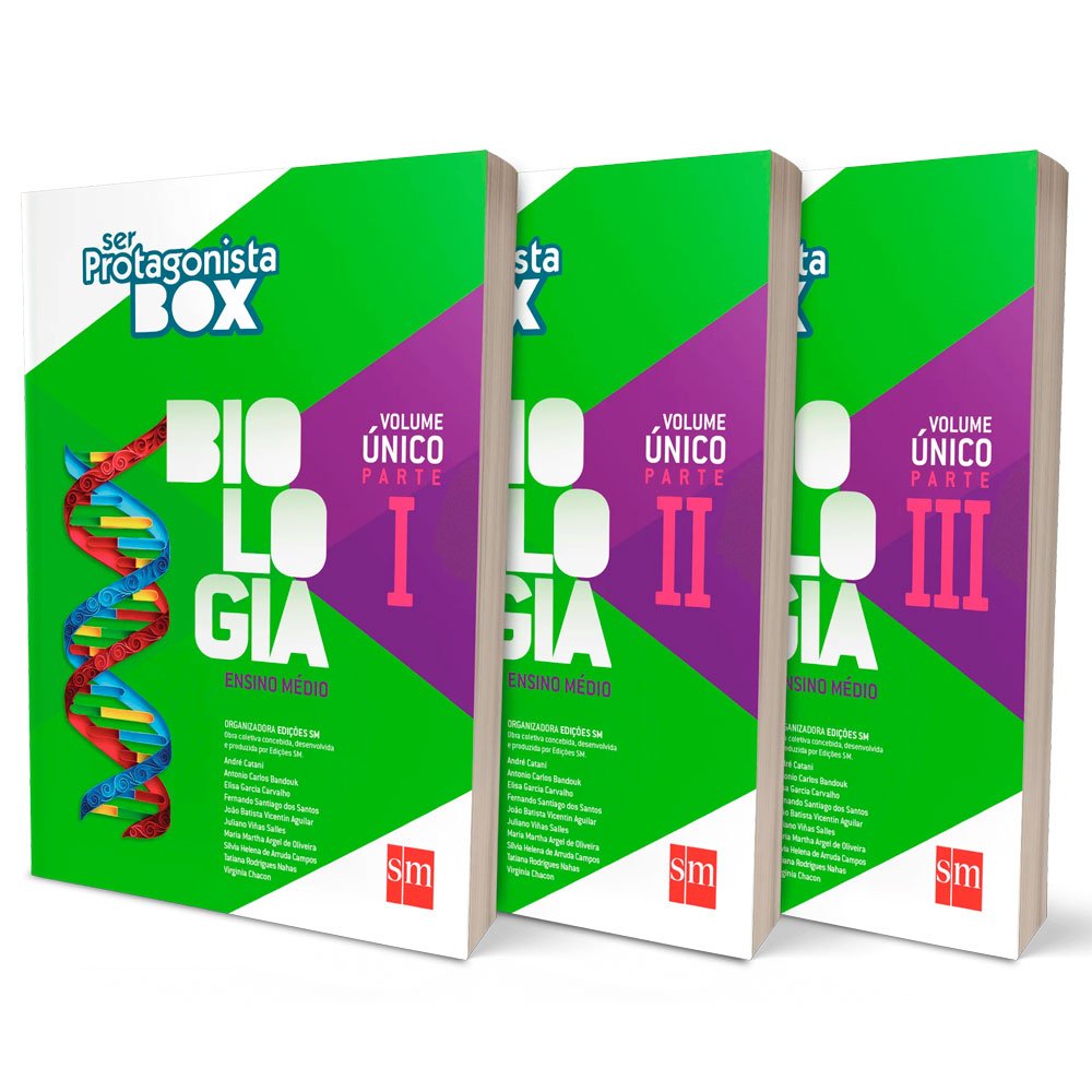 Box Livro Ser Protagonista Biologia Editora SM (MP)
