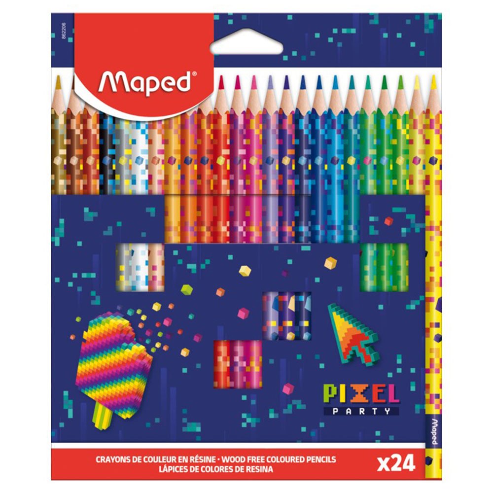 Lápis de Cor Maped Pixel Party 24 Cores 862206