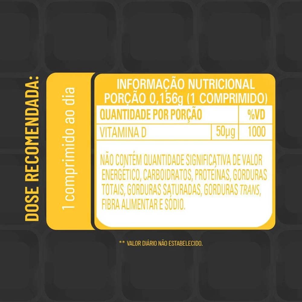 Suplemento Alimentar Vitasay Vitamina D3 2.000UI 90 Comprimidos Revestidos