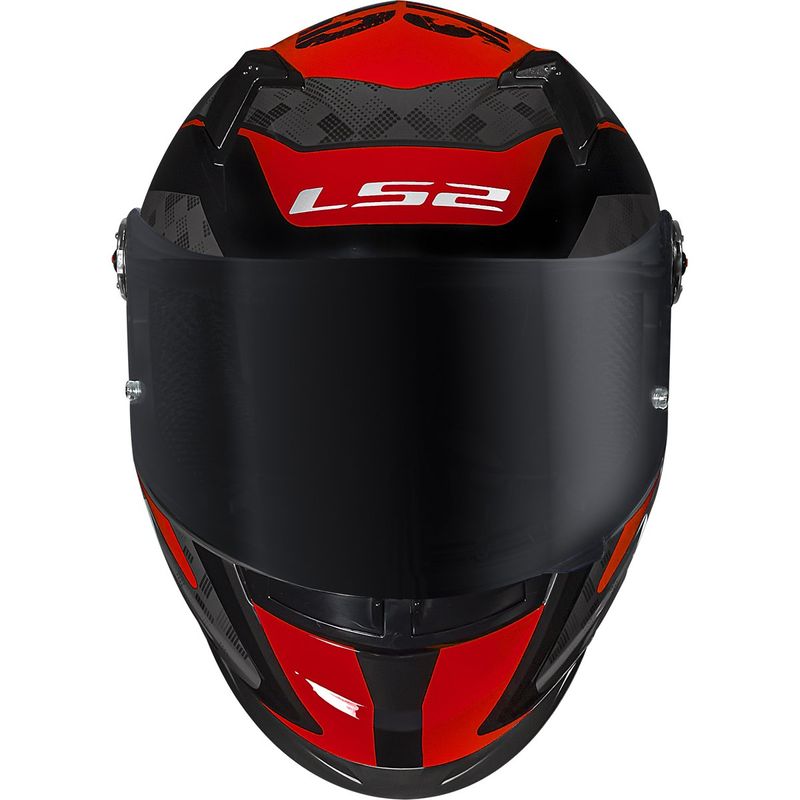 Capacete LS2 S Striker Titanio Vermelho 62 FF358 (MP)