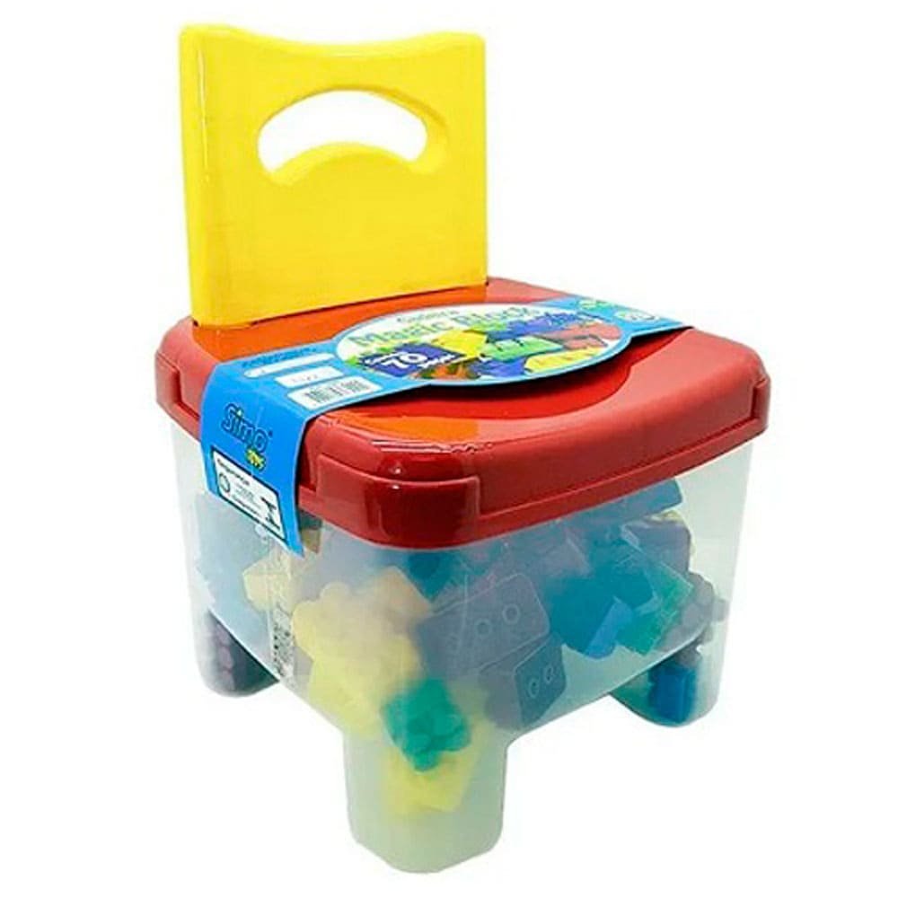 Cadeira Infantil Magic Blocos Simotoys 70 Peças R090 (MP)