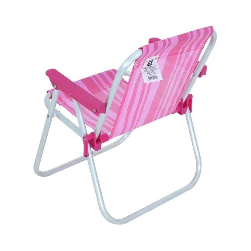 Cadeira Infantil De Alumínio Bel Fix Suporta Até 30kg Rosa (MP)