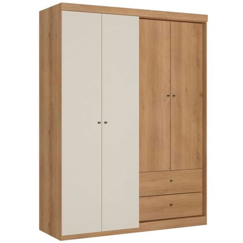 Guarda-Roupa 4 Portas 2 Gavetas THB Star | Bemol