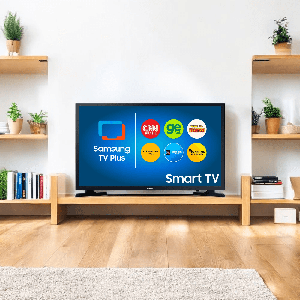 Smart TV Samsung 32" LED HD, OS Tizen, Wi-fi, HDR, HDMI, USB - Preto ...