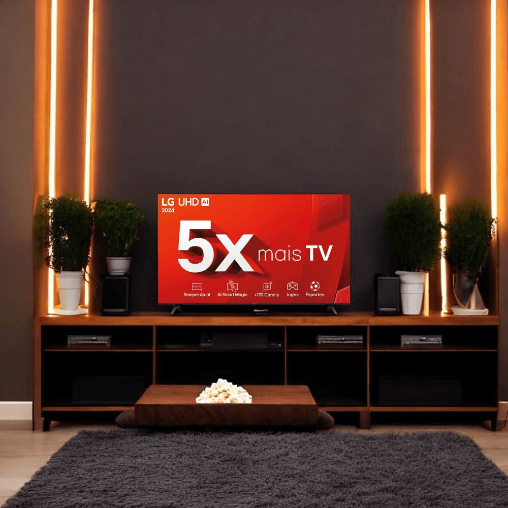 Smart TV 4K 50" LG Ultra HD Alexa/Chromecast integrado, Otimizador de ...