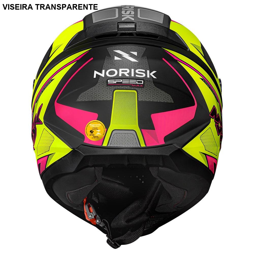Capacete Norisk Razor Speedmax Matte Black Yellow 58 (MP)