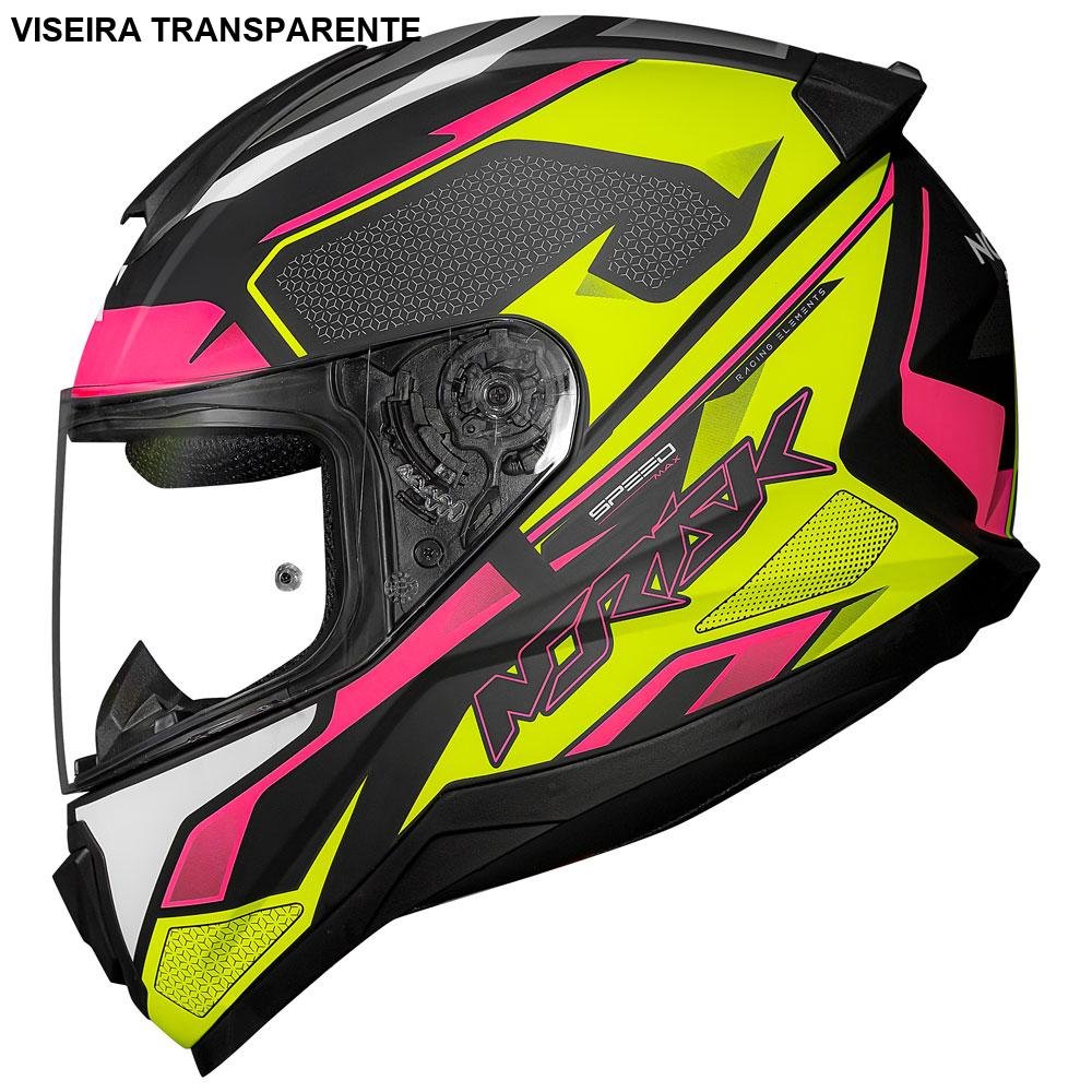 Capacete Norisk Razor Speedmax Matte Black Yellow 60 (MP)