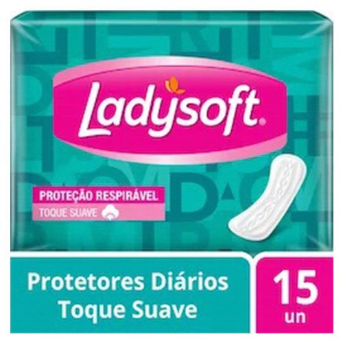 Absorvente Proteção Diária Ladysoft Toque Suave 15 Unidades