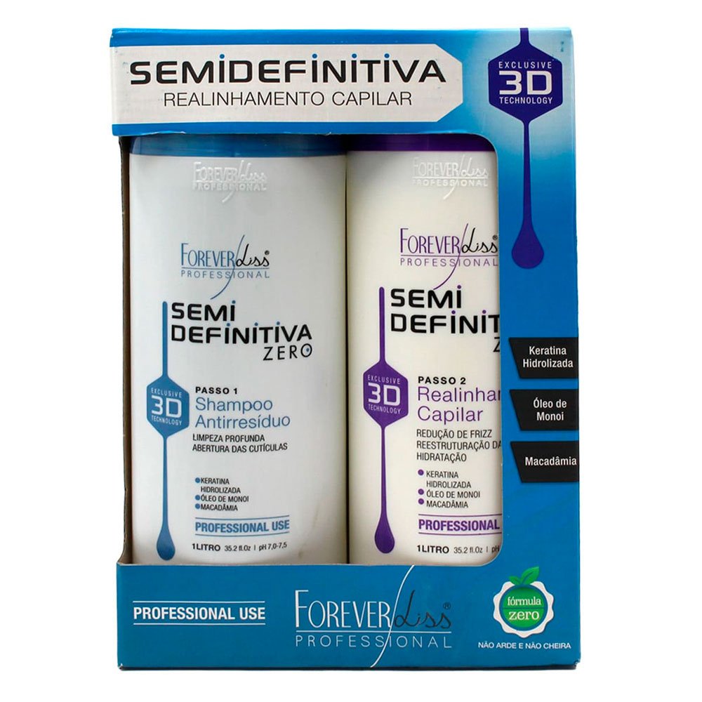 Kit Progressiva Semi Definitiva Forever Liss Profissional 2x1l (MP)