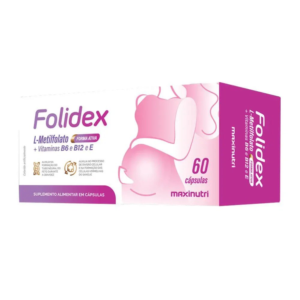 Polivitamínico Folidex Maxinutri Gestante 60 Cápsulas