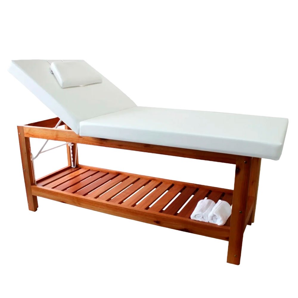 Maca Cama De Massagem E Estética Kixiki Oasis Branco (MP)