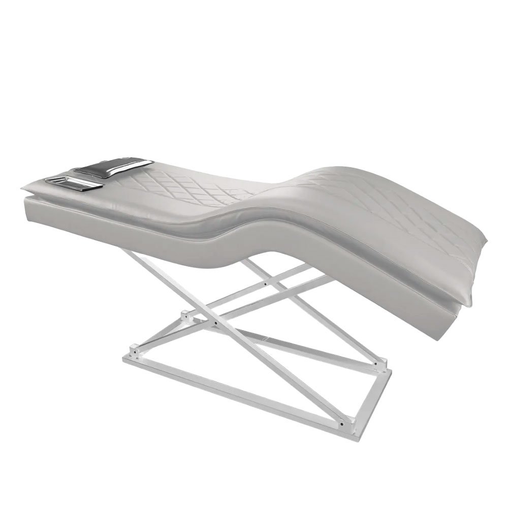 Maca Cama De Massagem E Estética Kixiki Wave Com Massageador Branco (MP)