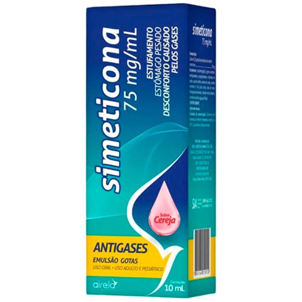 Simeticona 75mg/ml 10ml Emulsão Oral Gotas Airela