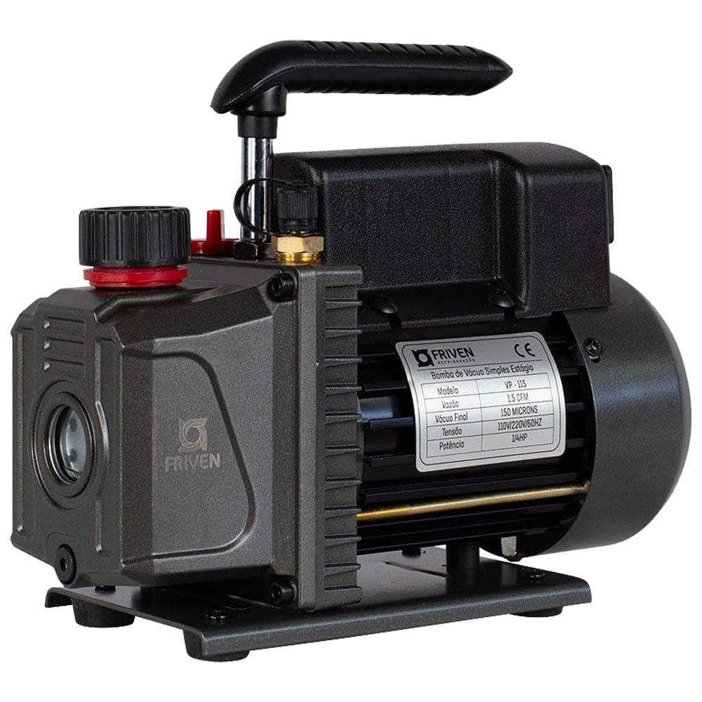 Bomba De Vácuo Friven 1.5 CFM Estágio Simples VP115 (MP)