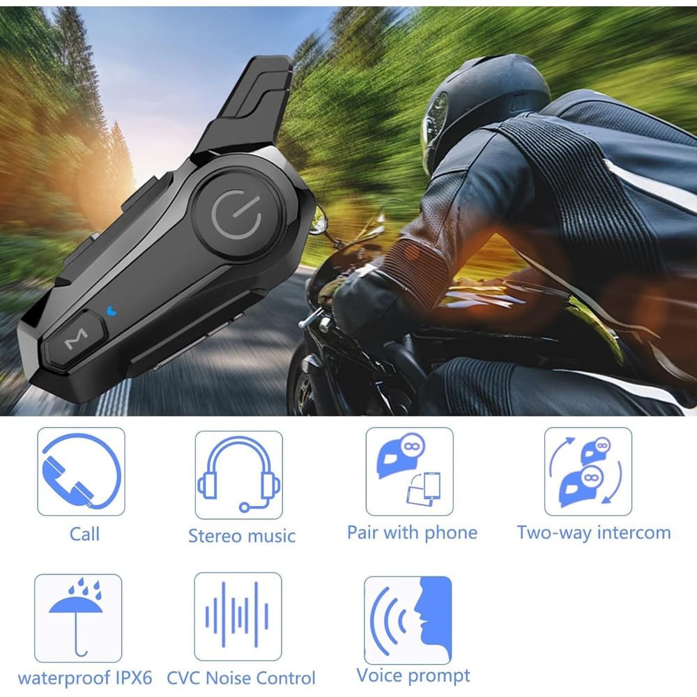 Fone para Capacete E1 CVC IPX6 WIPEEYES