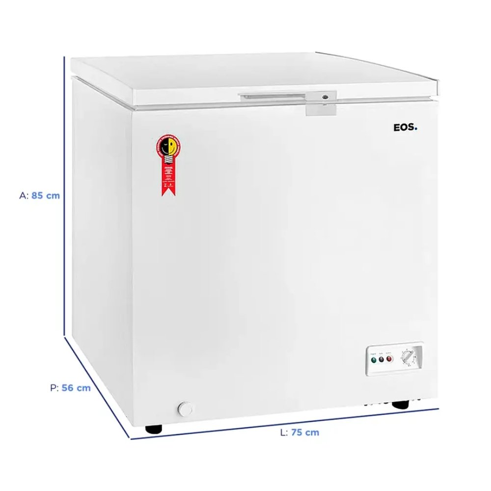 Freezer Horizontal EOS 142L 1 Porta Eco Gelo EFH150X Branco B15916 (MP)