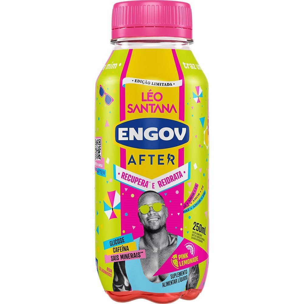 Bebida Engov After Pink Lemonade Frasco 250ml