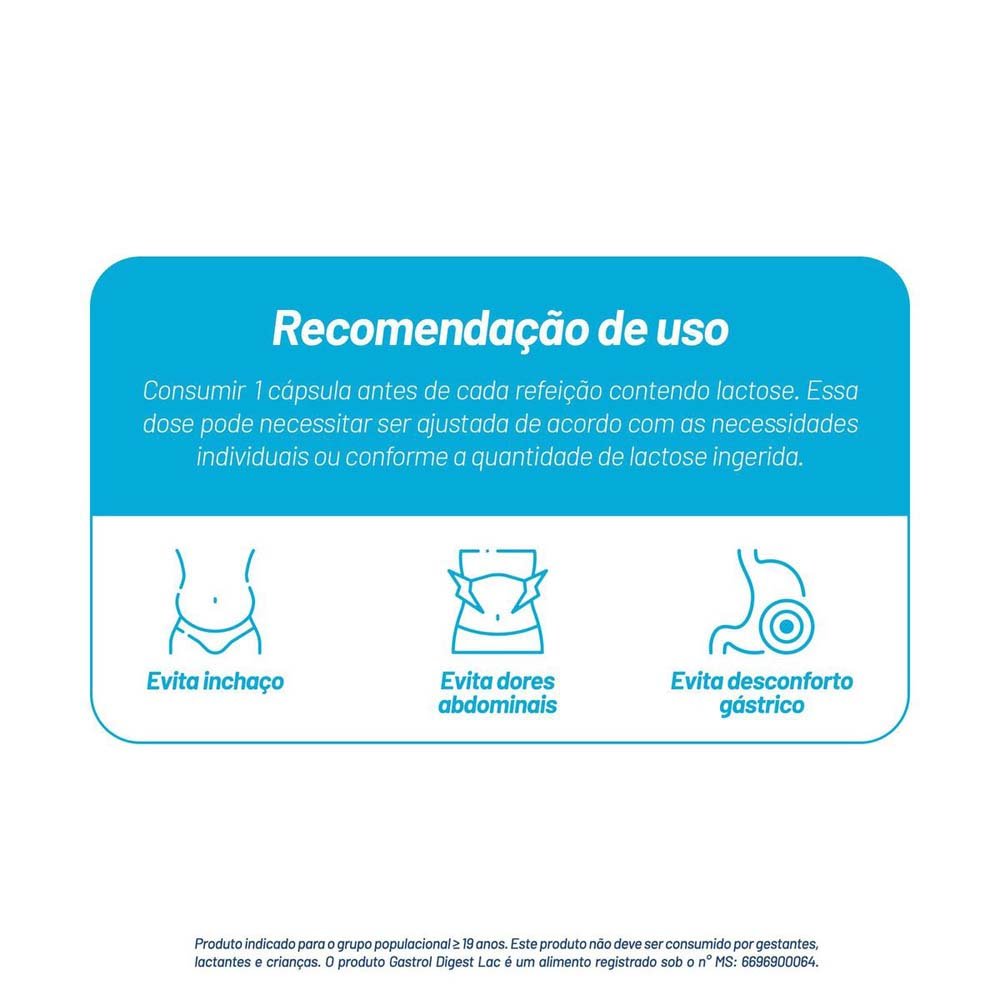Gastrol Digest Lac 10.000U.FCC 30 Cápsulas Enzima Lactase