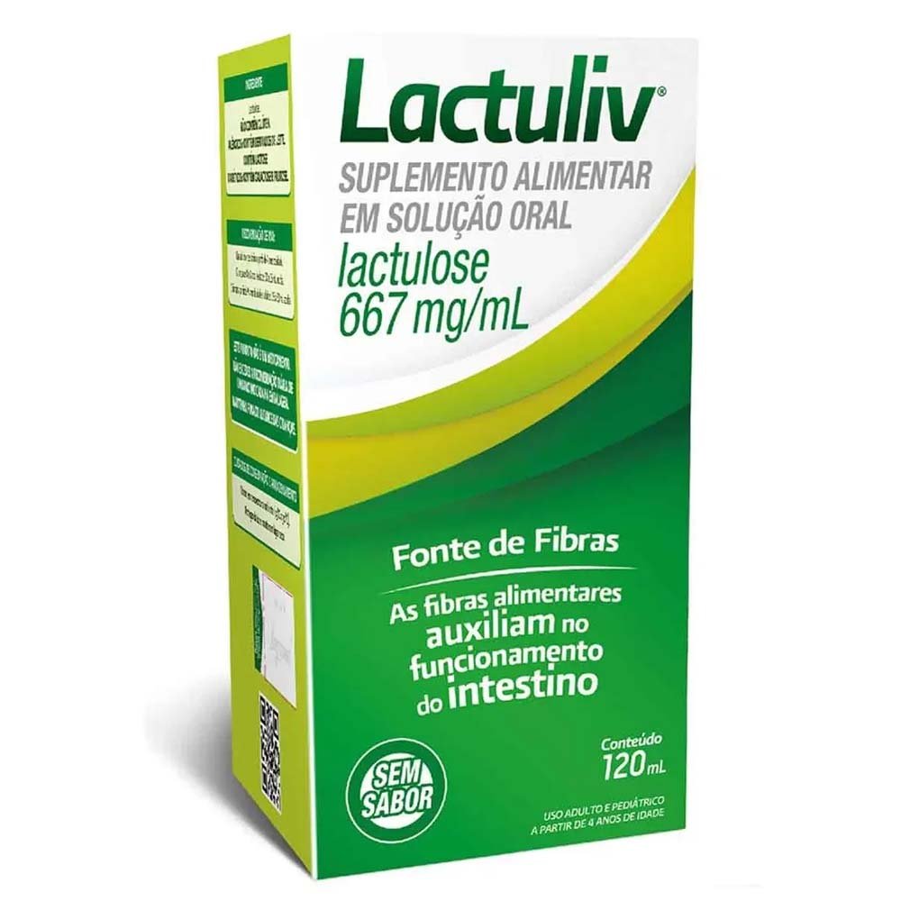 Lactuliv 667mg/ml 120ml Solução Oral Suplemento Alimentar Sem Sabor Legrand