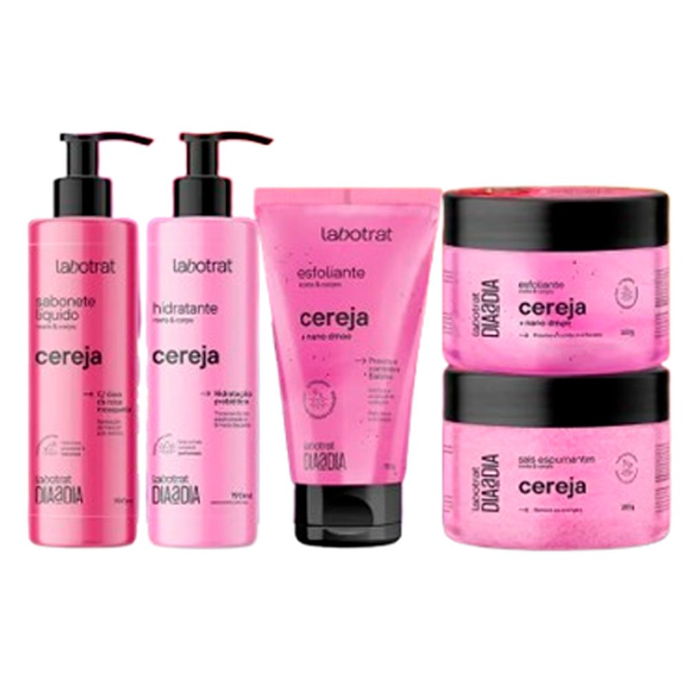 Kit Experiência Banho Labotrat Cereja 5 Itens (MP)