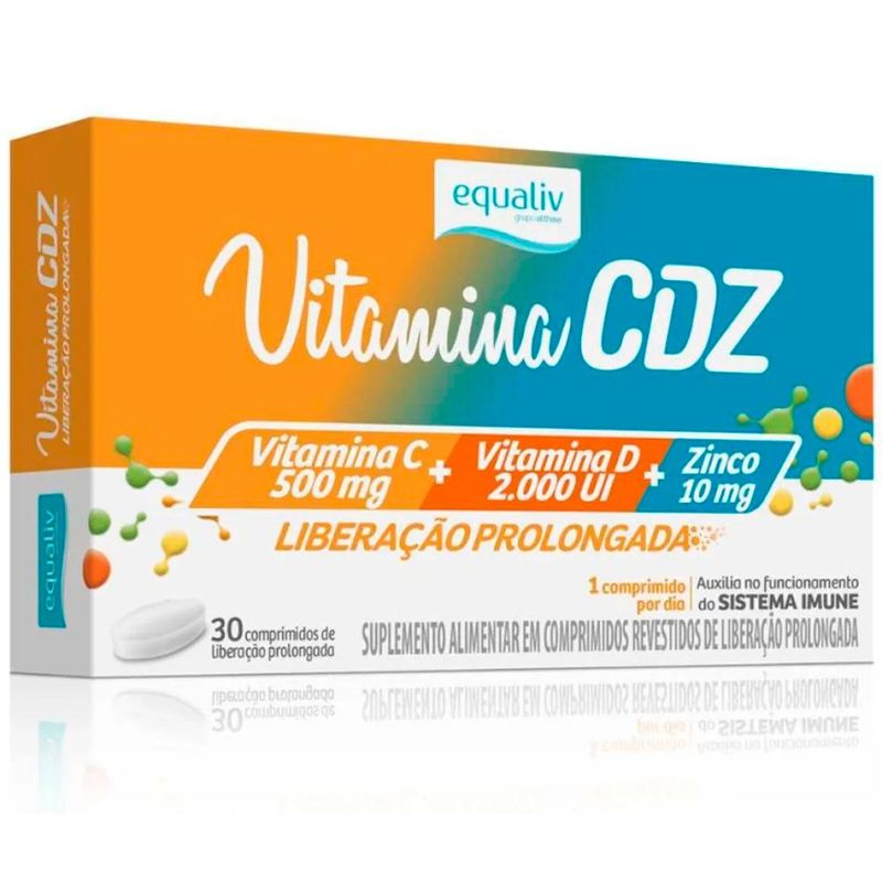 Vitamina CDZ 30 Comprimidos Liberação Prolongada Equaliv