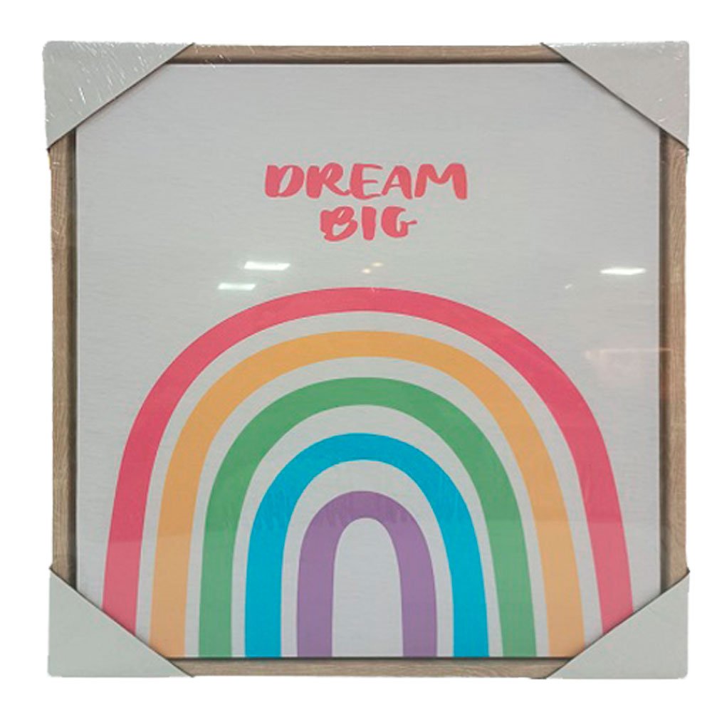 Quadro Decorativo Infantil Rainbow Decore 30x40x2,5cm (MP)