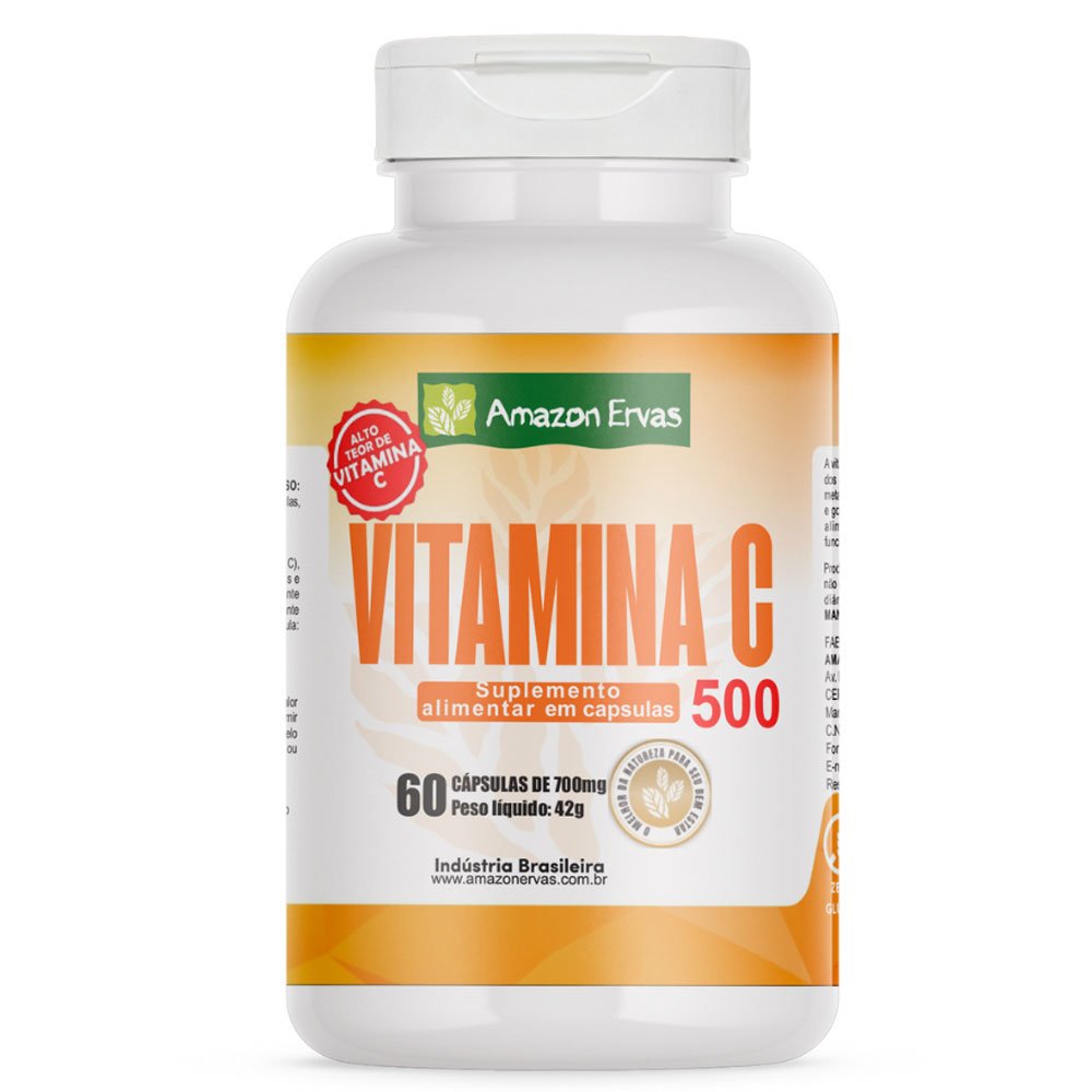 Suplemento Alimentar Amazon Ervas Vitamina C 60 Cápsulas 700g