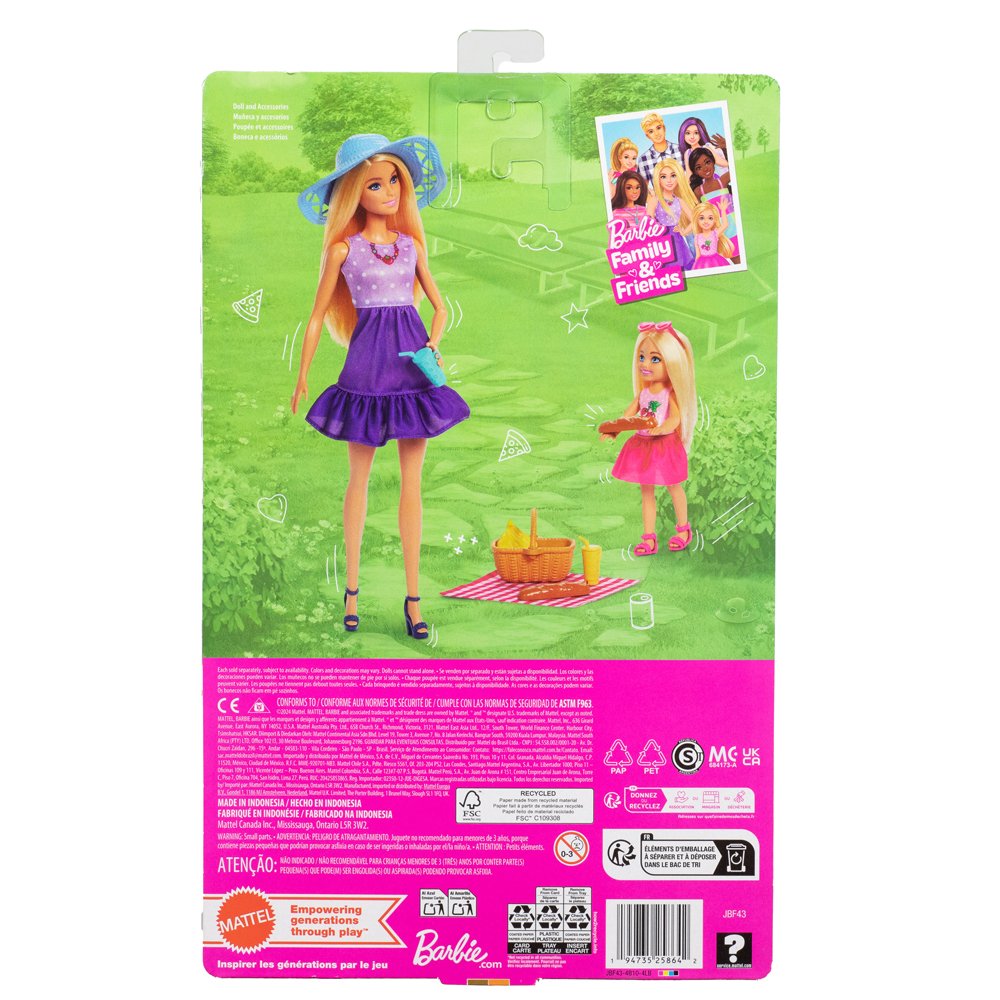 Bonecas Barbie e Chelsea Mattel JBF43