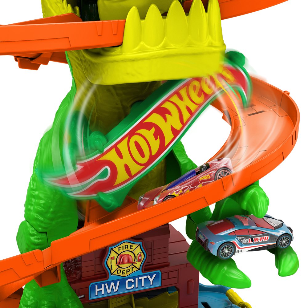 Pista Hot Wheels T-Rex City Mattel JBM73