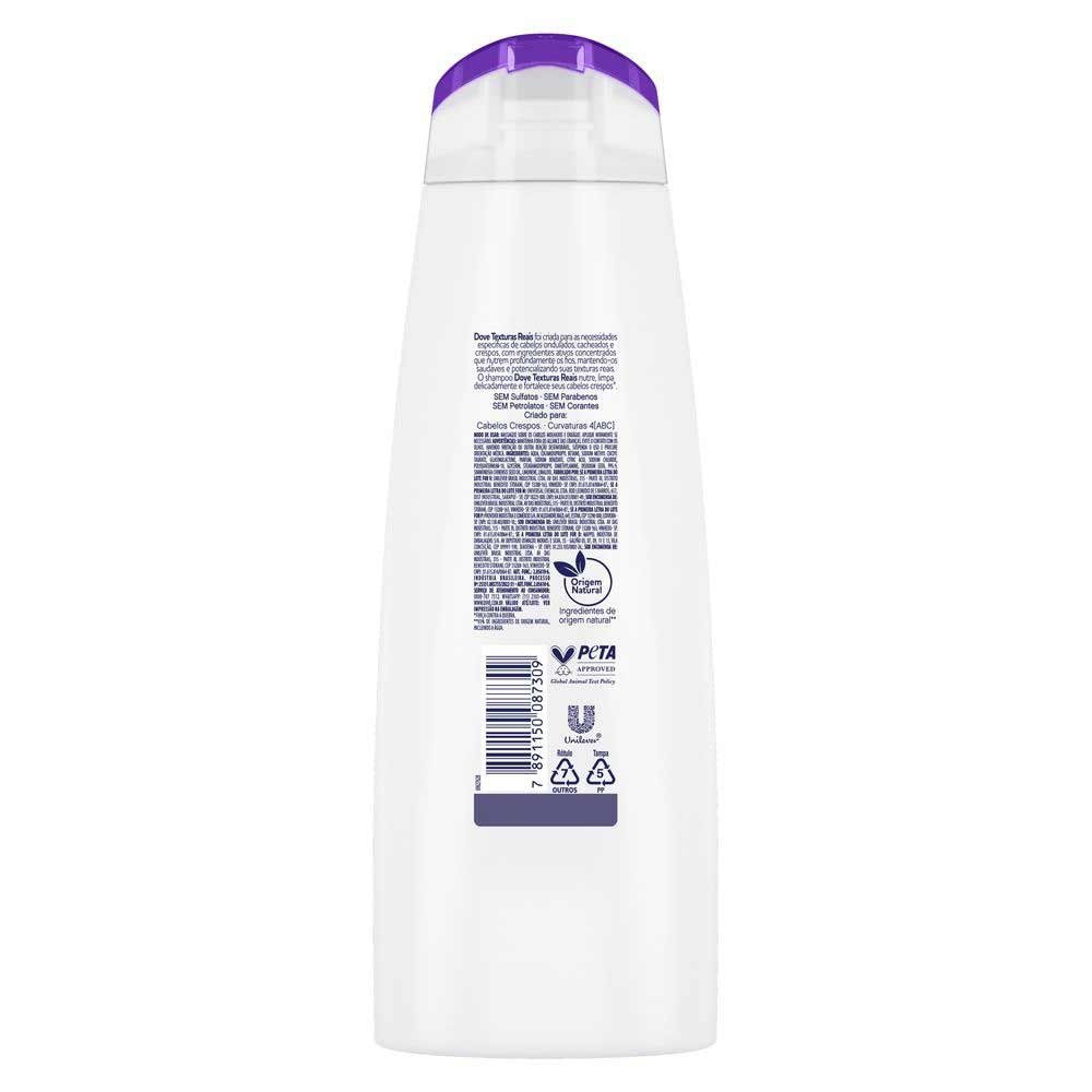Shampoo Dove Texturas Reais Crespos 355ml