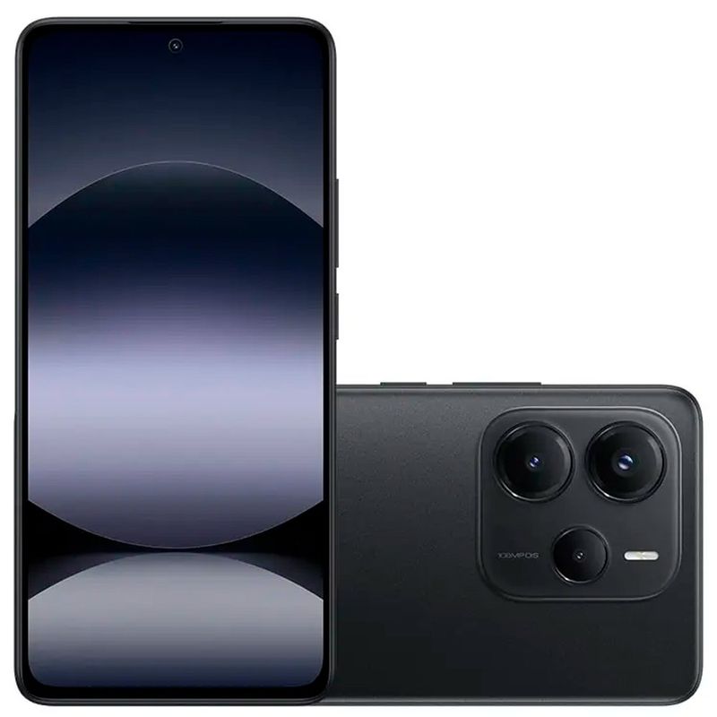 Smartphone Xiaomi Redmi Note 14 5G 256GB Preto Tela 6.7" Câmera 108MP 8GB RAM