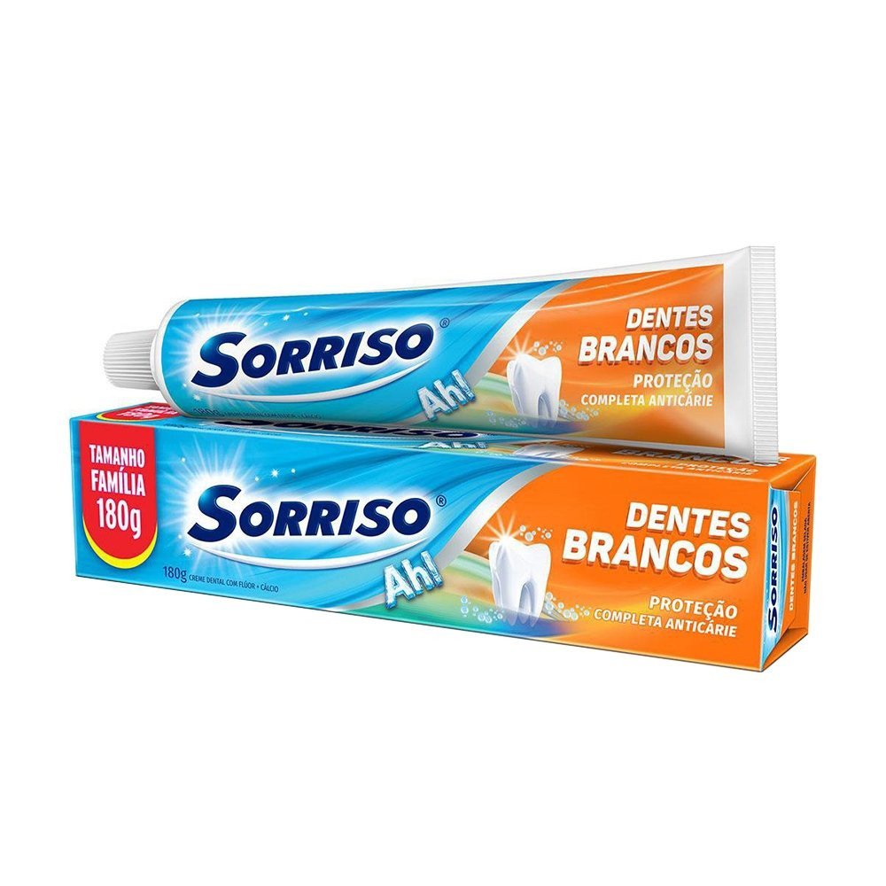 Pack Creme Dental Sorriso Dentes Brancos 180g Leve 15