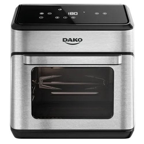 Fritadeira Dako Air Fryer Forno 12 Litros Digital Inox e Preto