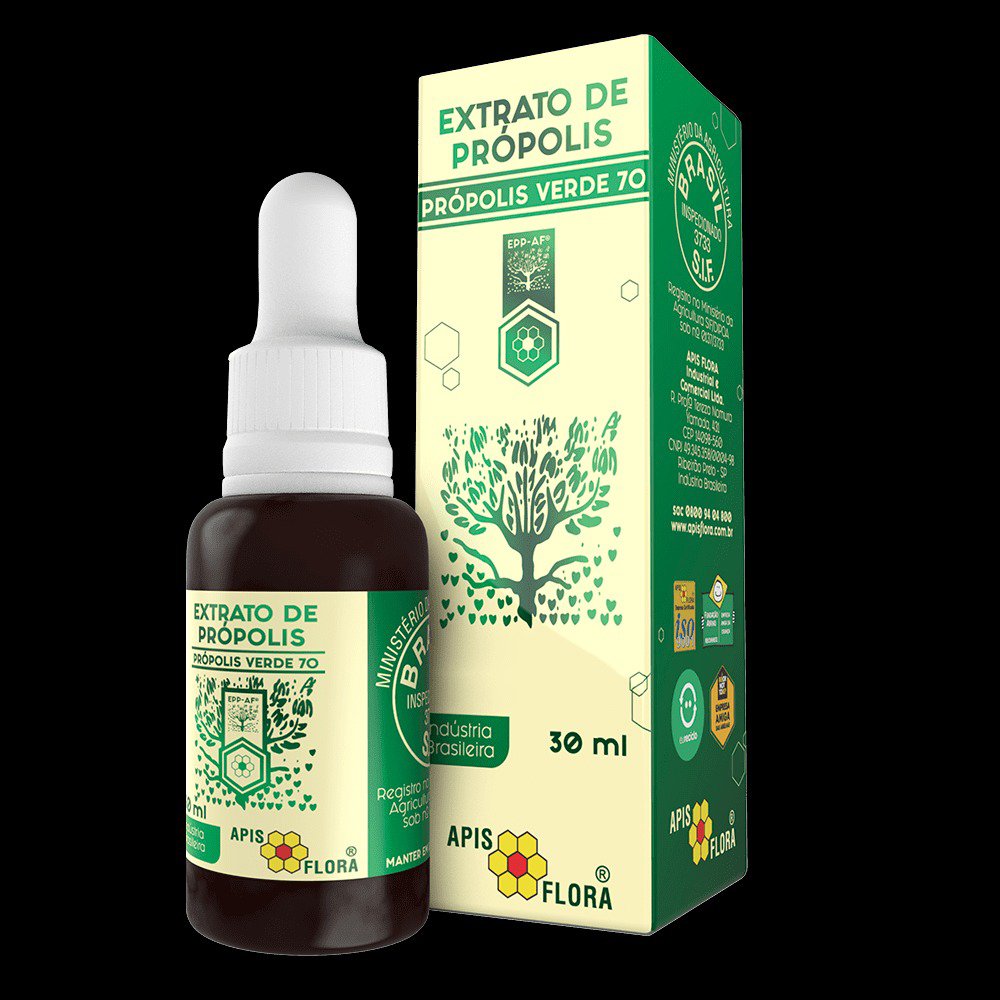 Extrato de Própolis Líquido Verde Flora 70% 30ml