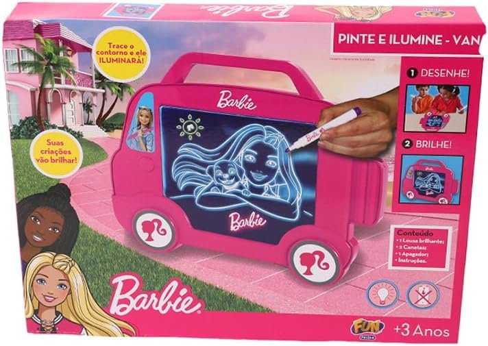 Kit de Pintura Fun Barbie Ilumine Van F0123-6