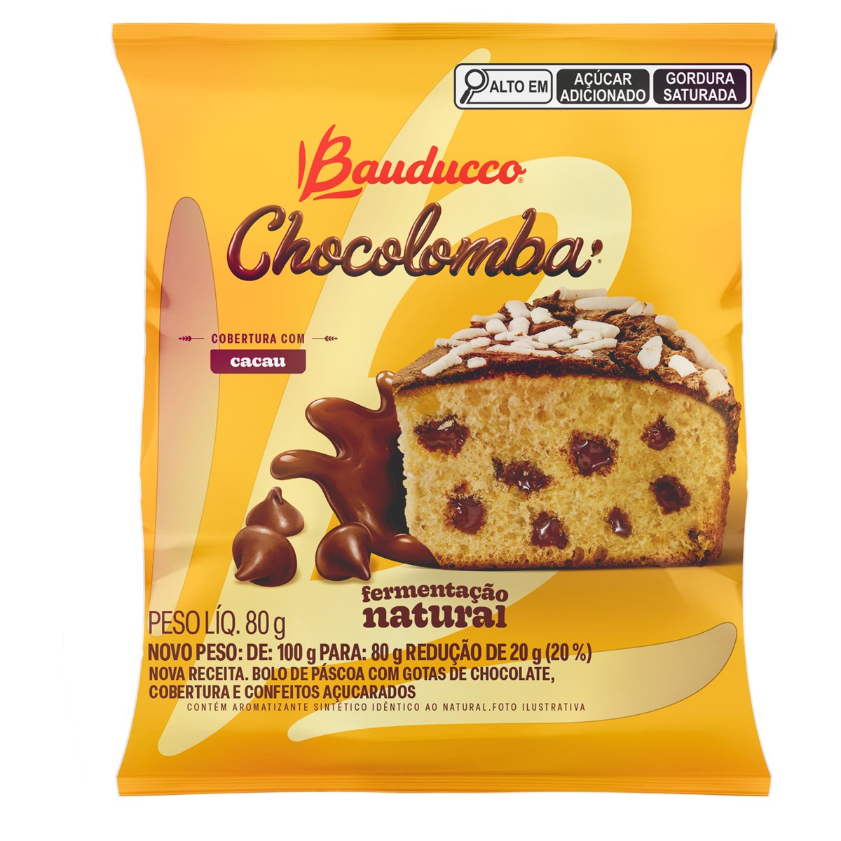 Mini Colomba Bauducco Gotas 80g (MP)