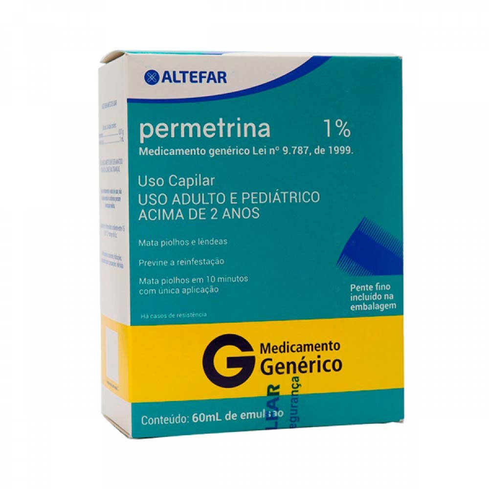 Permetrina 0,01g/ml 60ml Loção Uso Dermatológico Belfar