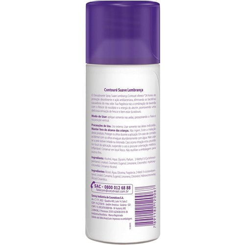 Desodorante Spray Contouré Suave Lembrança 80ml
