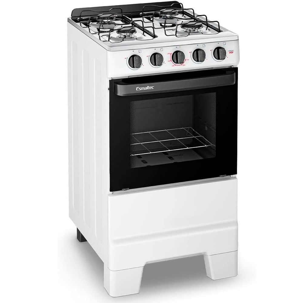 Fogão 4 Bocas Esmaltec Ideal Pop Branco F4ISB 4120