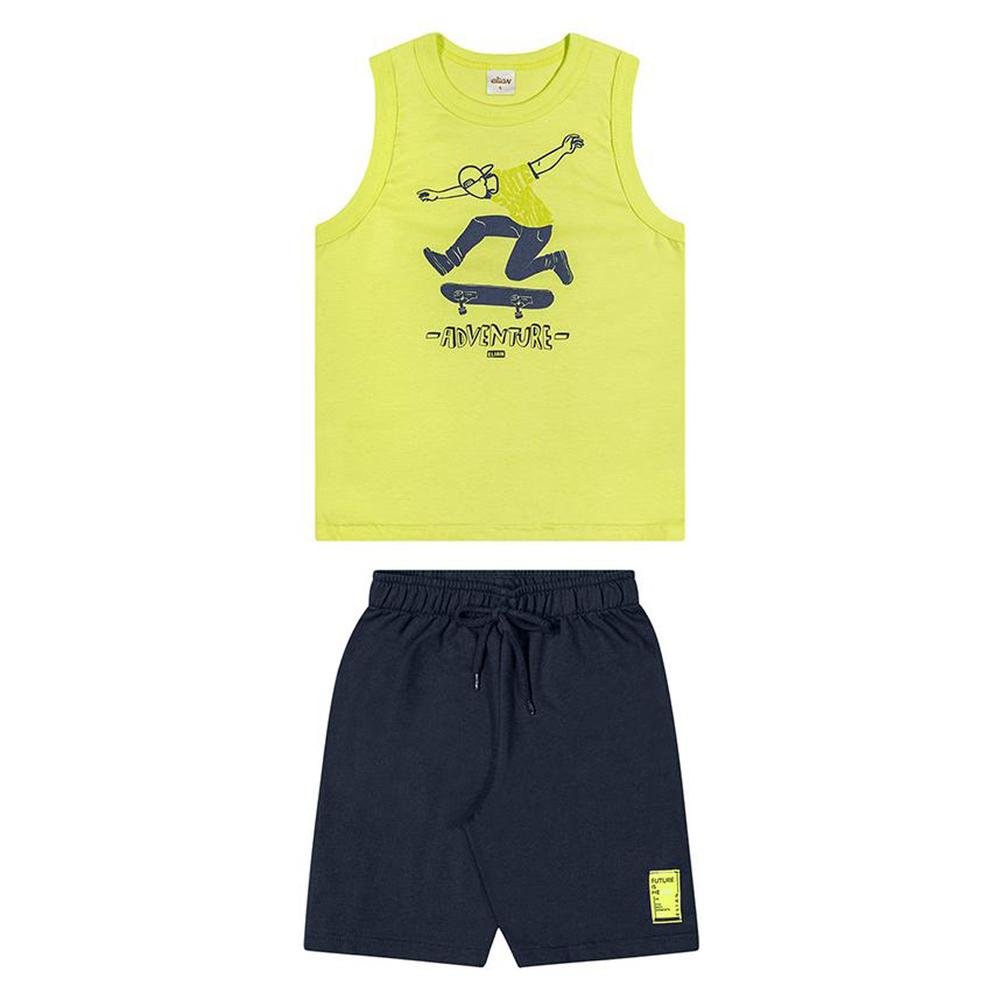 Conjunto Infantil Elian 8 Verde Limão (MP)