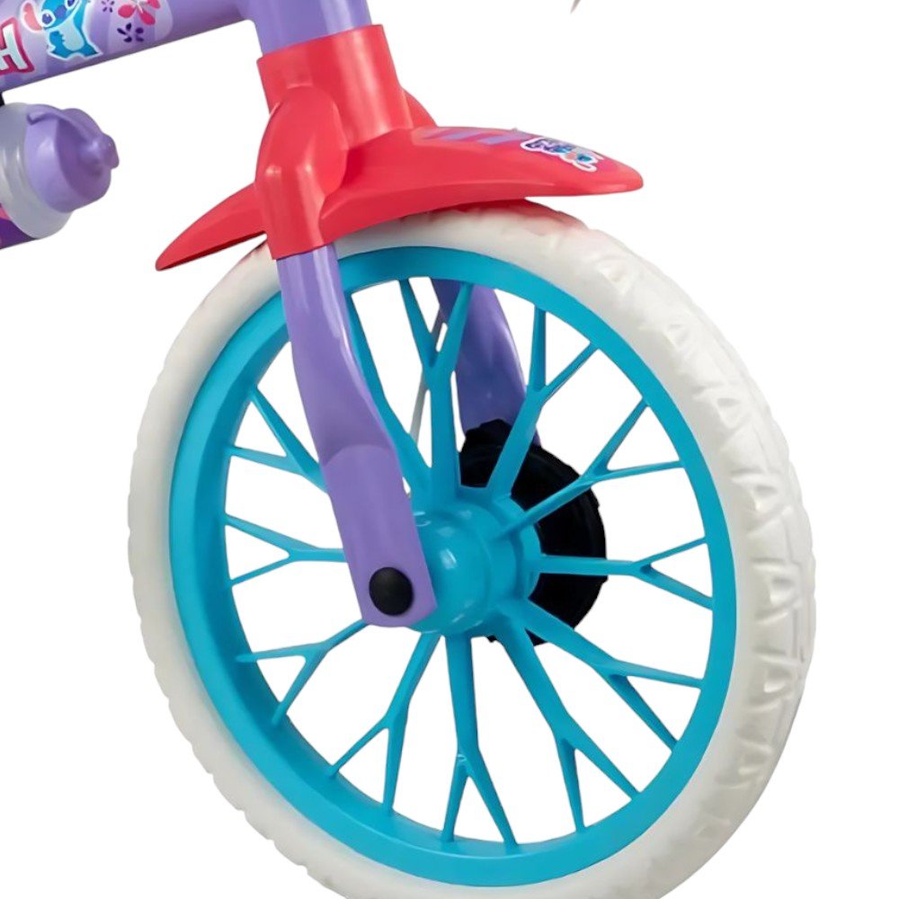 Bicicleta Infantil Nathor Stitch Aro 12 Com Rodinha (MP)