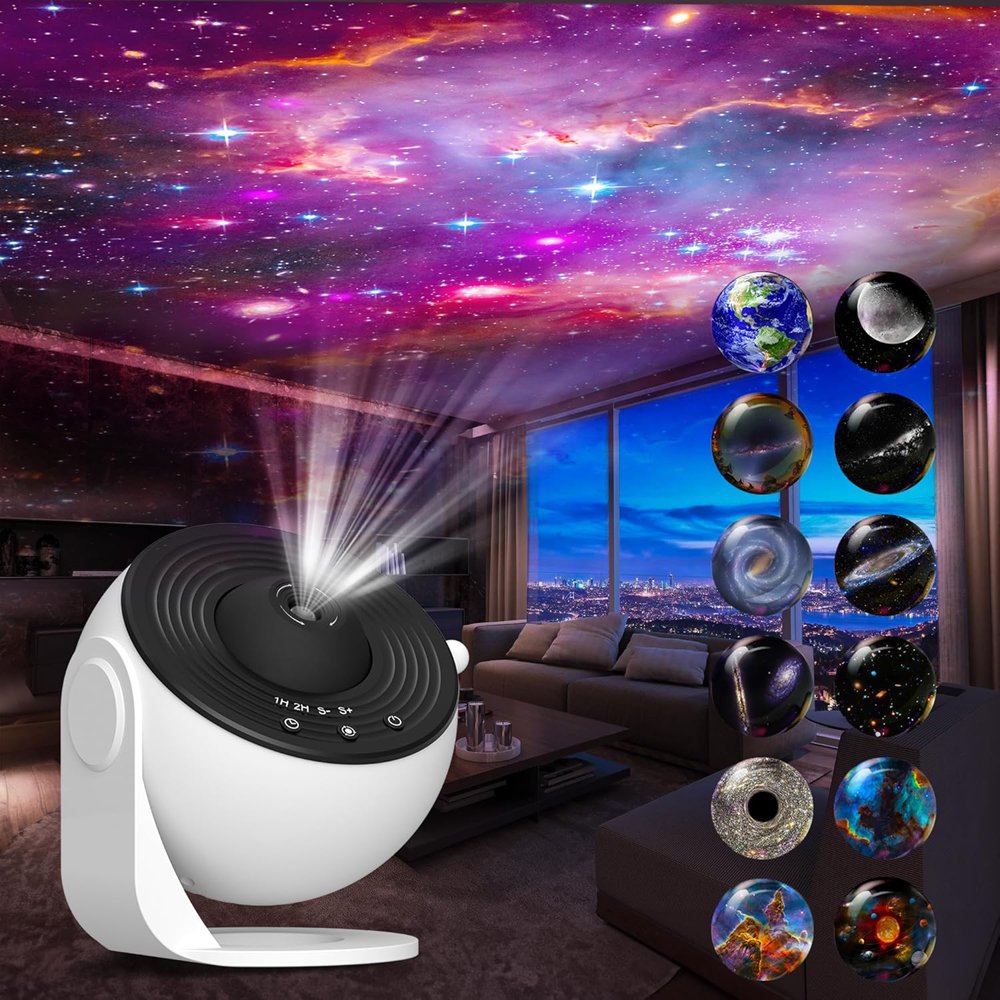 Projetor Galáxia 360° 13 em 1 Xeefeel 5.9" 140 Modos A-MBI