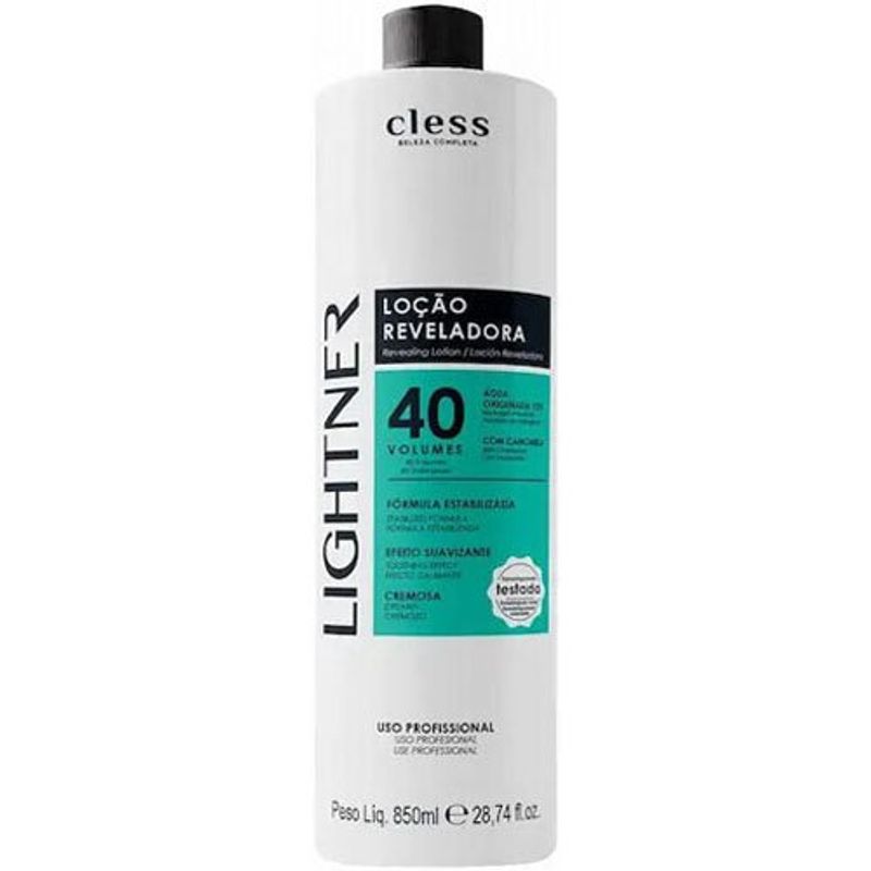 Água Oxigenada Cremosa 40 Volumes 850ml Lightner Cless